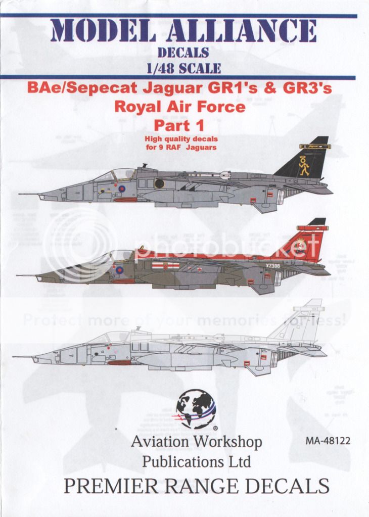 Model Alliance Jaguar decal sheet - Aircraft Modern - Britmodeller.com